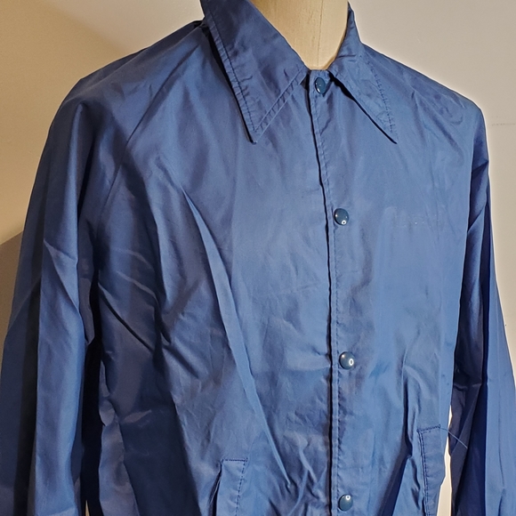 Artex | Jackets & Coats | Vintage 7s Navy Blue Windbreaker Jacket ...